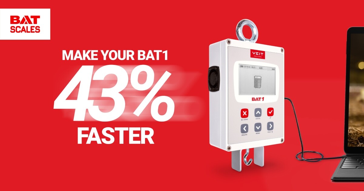 Free BAT1 Scale Firmware Update – 43% Faster Weighing | Poulty Scales